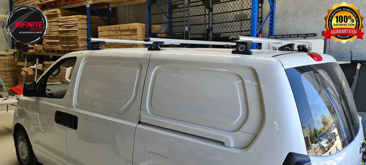 Set of 3 Infinite Rack Silver Roof Rack Hyundai iLoad iMax 2007 2021 Infinite Auto
