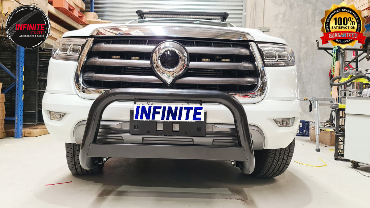 Black Nudge bar Suitable for GWM Cannon 2021-onwards – Infinite Auto